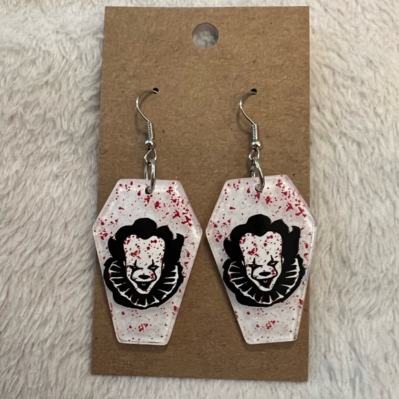 Jewelry | Pennywise Stephen King It Horror Coffin Earrings | Poshmark